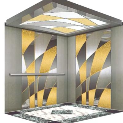 China 2mm Etching Decorative Stainless Steel Sheet 304 Elevator Cabin Lift Door for sale