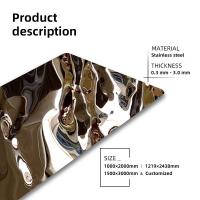 China Mirror Silver Water Ripple Stainless Steel Sheet Big Pattern White Elevator Decorative for sale