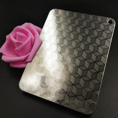China 0.3mm Embossed Stainless Steel Sheets Custom Decorative Plates Wall Cladding Fabrication Metal for sale