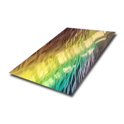 China ASTM Standard Decorative Stainless Steel Sheet With Patterns Surface 3D Laser For Club Stage for sale