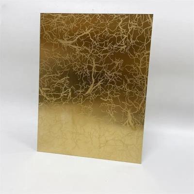 China ASTM 201 304 316 Etched Stainless Steel Sheet Home Decorative for sale