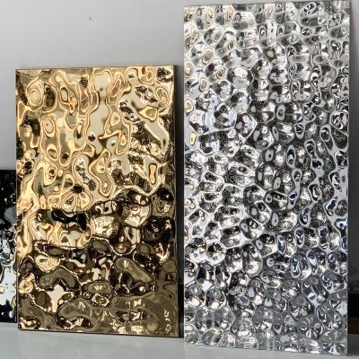 中国 316 冷式ローリング エッチング 水 波紋型不?? 鋼板 金色鏡 厚さ3.0mm 販売のため