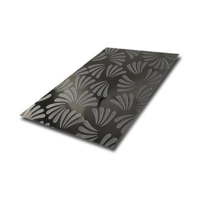 China 201 304 316l 410 430 Stainless Steel Sheet Customized Pattern Etched Decorative Stainless Steel Plate for sale
