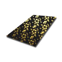 China Customized Etched Patterns Stainless Steel Sheets For Wall Decoration for sale