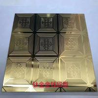 China Customized Etched Patterns Stainless Steel Sheets For Wall Decoration for sale