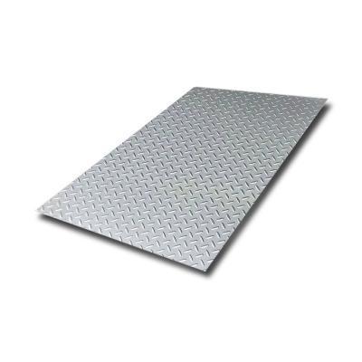 China 201 304 Textured SS Checkered Sheet Non Slip Stainless Steel Floor Plate for sale