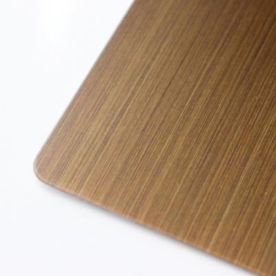 Cina 304 316 316L PVD Color Hairline Acciaio inossidabile Lastra di acciaio inossidabile spazzolato in vendita