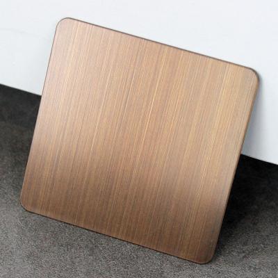 Cina 304 316 316L PVD Color Hairline Acciaio inossidabile Lastra di acciaio inossidabile spazzolato in vendita