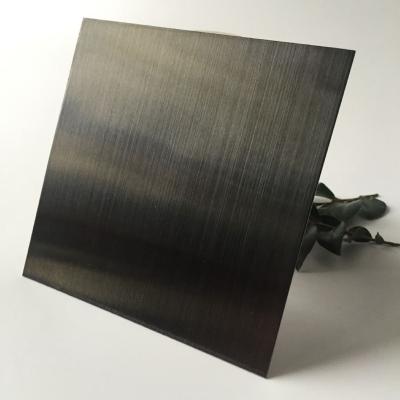 Cina USA Prezzo di importazione 304 316 PVD Colore nero linea di capelli lamiera di acciaio inossidabile in vendita