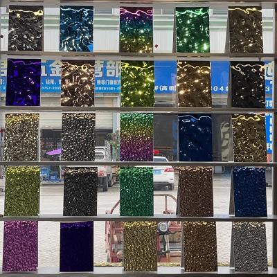 Cina Dimensioni di taglio su misura Effetto ondulazione dell'acqua In acciaio inossidabile pannelli circolari di soffitto Decorazione in vendita