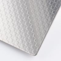 China Diamond Embossed Stainless Steel Sheet Custom Cut 3mm Thickness for sale
