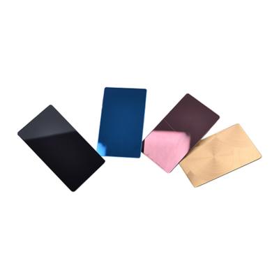 China 0.5mm Decorative Stainless Steel Sheet PVD Color Coat Gold Mirror Finish for sale