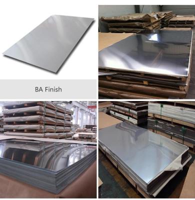 Cina Fogli di acciaio inossidabile laminati a freddo AISI 430 finitura BA 0,3-3,0 mm spessore 4 ft x 8 ft in vendita