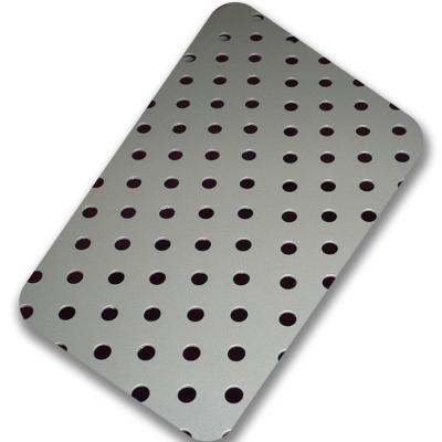 China JIS Stainless Steel Punch Plate 1.2mm 0.5 Mm Stainless Steel Sheet With Round Holes for sale