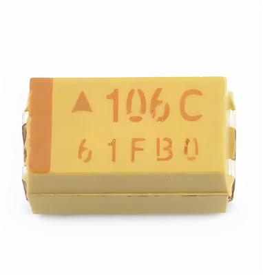 China Condensador componente pasivo de TAJC106K016RNJ, condensador de tantalio de 10uf 16v SMD en venta