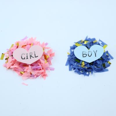 China Gender Reveal Party Pink Blue Color Blower Holi Powder Confetti Cannon for sale