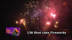 0.8-inch and 1.2-inch tubes 138 Shot Mixed Tube Aerial Fireworks Professional Display