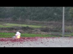 Todos os foguetes vermelhos da celebração do casamento 100 fogos de artifício dos sons para o festival