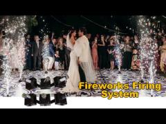 12 Cues Channels Pyro Stage Wireless Remote Control Round Cold Fountain Fireworks Firing System For Christmas Celebration Party