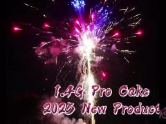 2025 Nuovo 1.4 Pro Torta fuochi d'artificio 200 colpi Torta pirotecnica Consumo fuochi d'artificio Torta per Natale