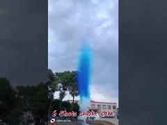 Fabriek 6 Shots Blauw Paars Groen Kleur Rook Mijn Inner Tube Gratis Pyrotechniek Bruiloftsfeest Feest Dagtaart Vuurwerk