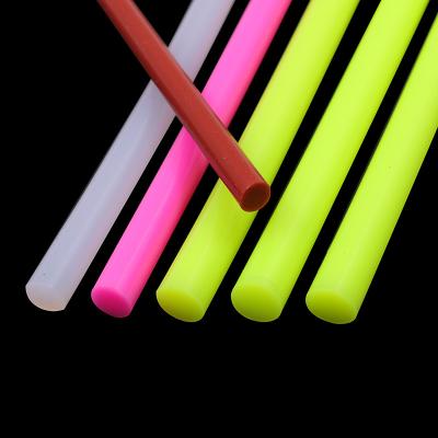 China Factory Manufacturer Custom Soft Colorful Circular Extruded Industrial Square Round Hard Soft Silicone Rubber Rod for sale