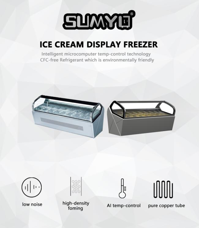 210L Commercial Used Table Top Ice Cream Freezer