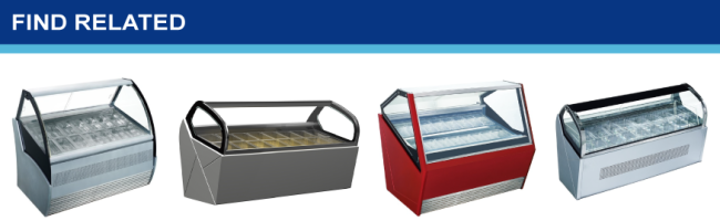 210L Commercial Used Table Top Ice Cream Freezer
