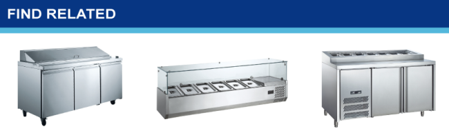 200L Saladette Table Display Counter Refrigerator