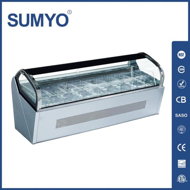 210L Commercial Used Table Top Ice Cream Freezer