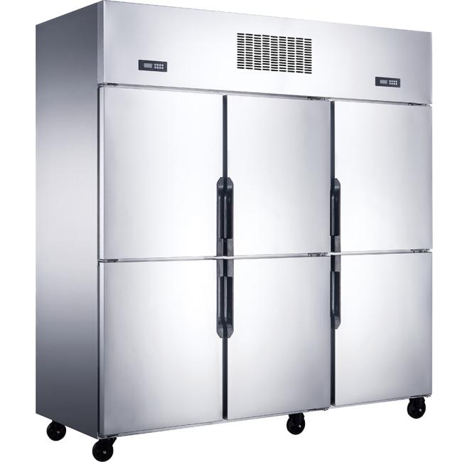 Commercial Refrigerator 2 Doors Stainless Steel Upright Refrigerator