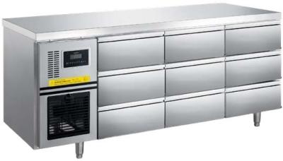 China Restaurant Used Counter Top Freezer With  6 Drawers for sale