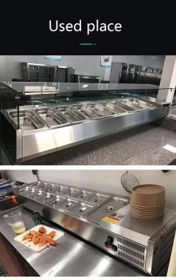 China Single-Temperature Portable Salad Sandwich Refrigerator Pizza Prep Table Good Price for sale
