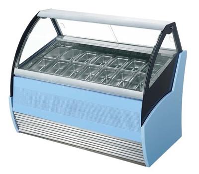 China Hot Selling Coffee Shop Ice Cream Display Cabinet Ice Cream Batch Freezer Ice Cream Vertical Display Freezer for sale