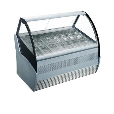 China Hot Selling Coffee Shop Ice Cream Display Cabinet Ice Cream Batch Freezer Ice Cream Vertical Display Freezer for sale