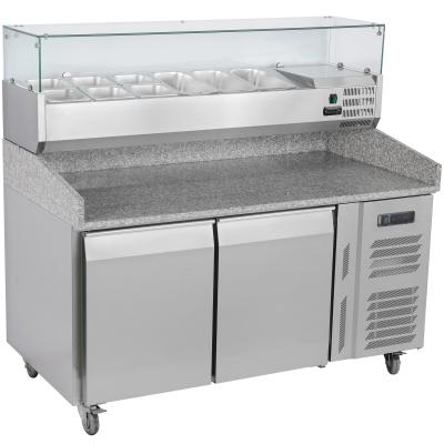China Top Saladette Refrigeration Salad Fridge Salad Pizza Prep Refrigerator Display for sale