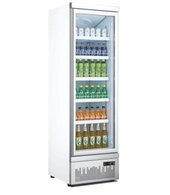 China Commercial Upright Drink Glass Door Freezer Fan Cooling  Display Beverage Cola Cooler Refrigerator for Supermarket for sale