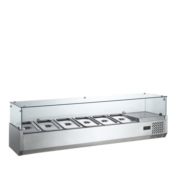 Quality Glass Top Salad Bar Counter Display Used for sale