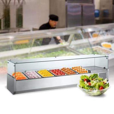 China Glass Top Salad Bar Counter Display Used for sale