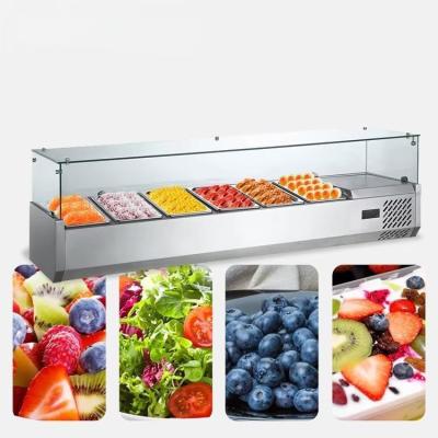 China Glass Top Salad Bar Counter Display Used for sale