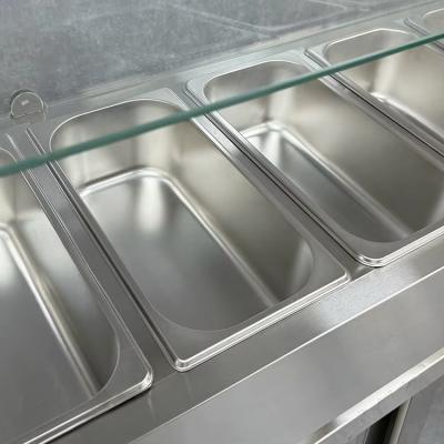 China Glass Top Salad Bar Counter Display Used for sale