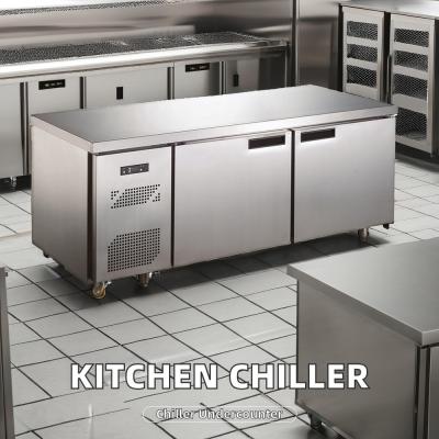 China Commercial Kitchen Undercounter Refrigerator Single-Temperature Air Cooler ETL Certified for Display in a Working Bench for sale