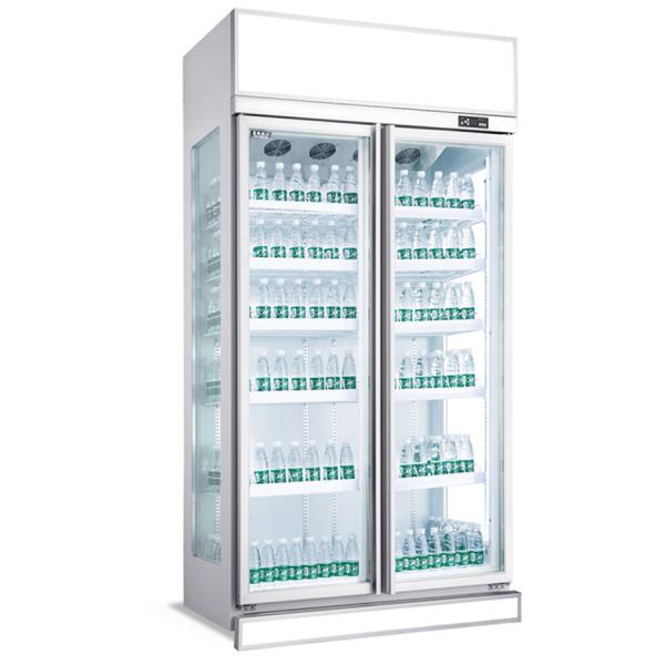 Quality Hot Sell Commercial Upright Display Refrigerator Glass Door Showcase Supermarket Beverage Chiller for sale