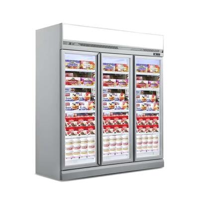 China Commercieel glasdeurscherm Vitrine Drank Drankkoeler Commercieel scherm Koelkast Scherm Vrieskasten Te koop