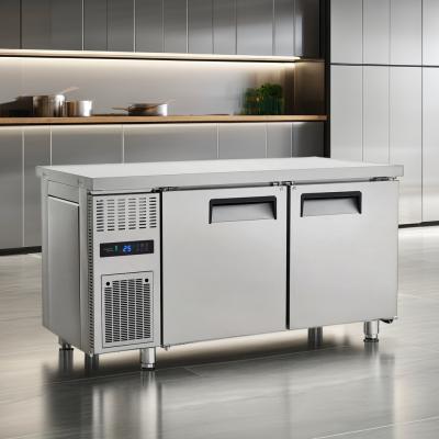 China Commercial Counter Air-Cooled Worktable Refrigerator with Compressor for Kitchen Restaurant Display Refrigeration Equipment for sale