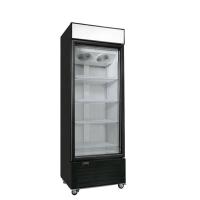 Quality Single Door Store Refrigerator 220V Soda Drink Chiller Water Bottle Cooler LED for sale