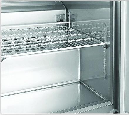 Quality Commercial Stainless Steel Counter Refrigerator 2 Doors Single-Temperature Air for sale