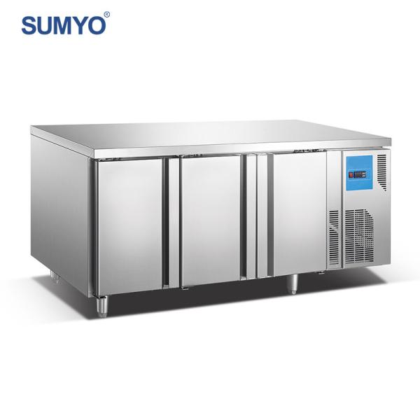 Quality 3 Stainless Steel Doors Under Abinet Beverage Refrigerator Worktop Fridge and for sale