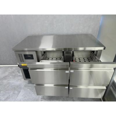 Cina Frigorifero a cassetto in acciaio inossidabile commerciale con 4 cassetti a temperatura singola e scorrevole importato in vendita