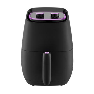 China Multifunction Oil Free Air Fryer Black Color Dual Fan Variable Temperature Control for sale